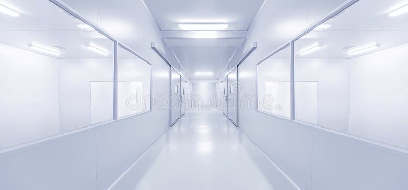 Modern Interior Science Laboratory or Factory Background Stock Photo ...