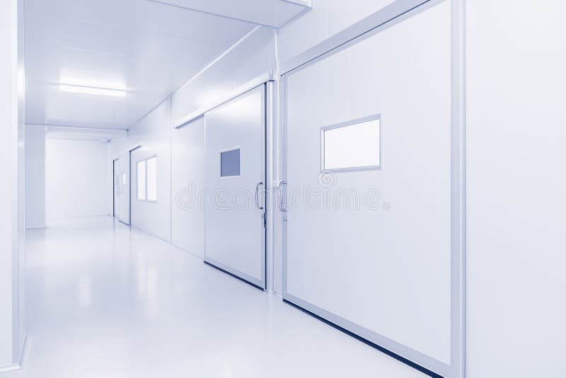 Modern Interior Science Laboratory or Factory Background Stock Photo ...