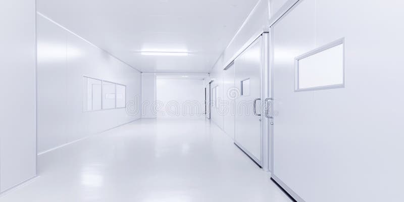 Modern Interior Science Laboratory or Factory Background Stock Image ...
