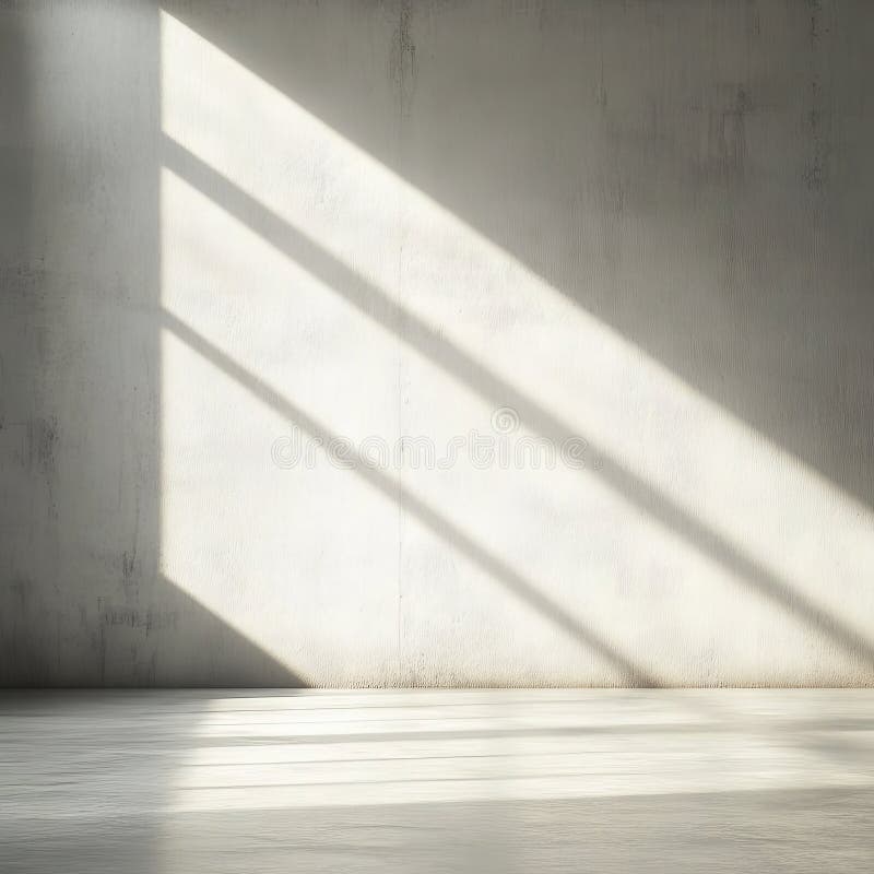 Modern Interior with Shadow on the Wall. Vector Illustration. Eps 10 ...