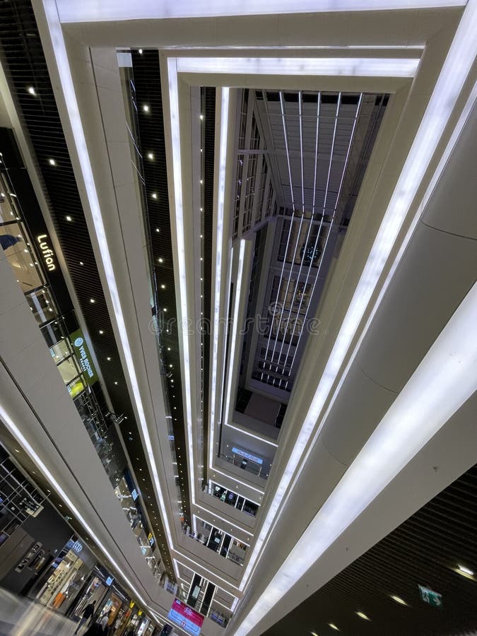 Beautiful Modern Interior Mall Architecture Turkey Editorial Image ...