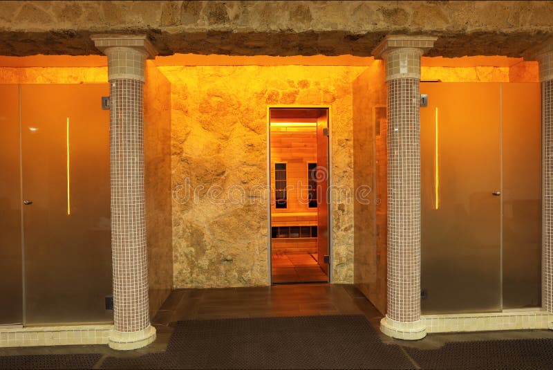 Modern Interior of Spa Center Hall Stock Photo - Image of indoors ...