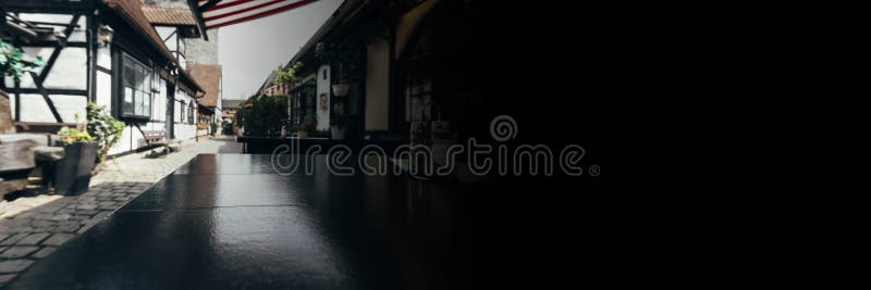 A Modern Interior of a Street Cafe Stock Photo - Image of architecture ...