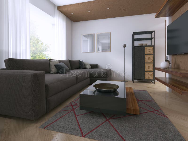 Modern Interior of the Studio in the Style of Contemporary Stock ...