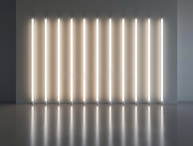Modern Interior Vertical Lighting Stock Photo - Image of modern ...