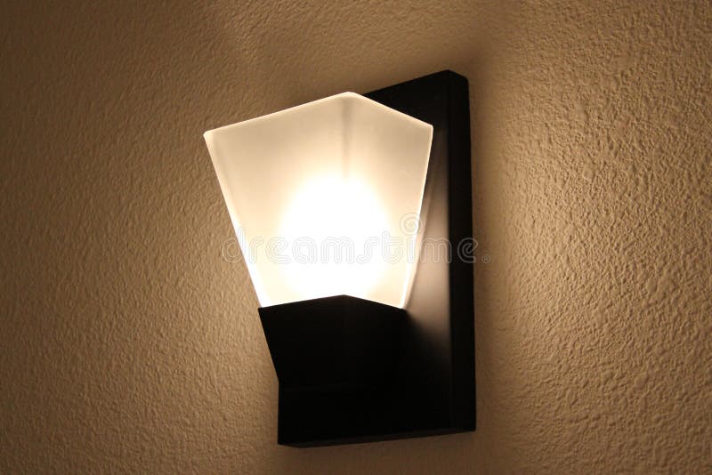 Modern interior wall light stock image. Image of electric - 11199971