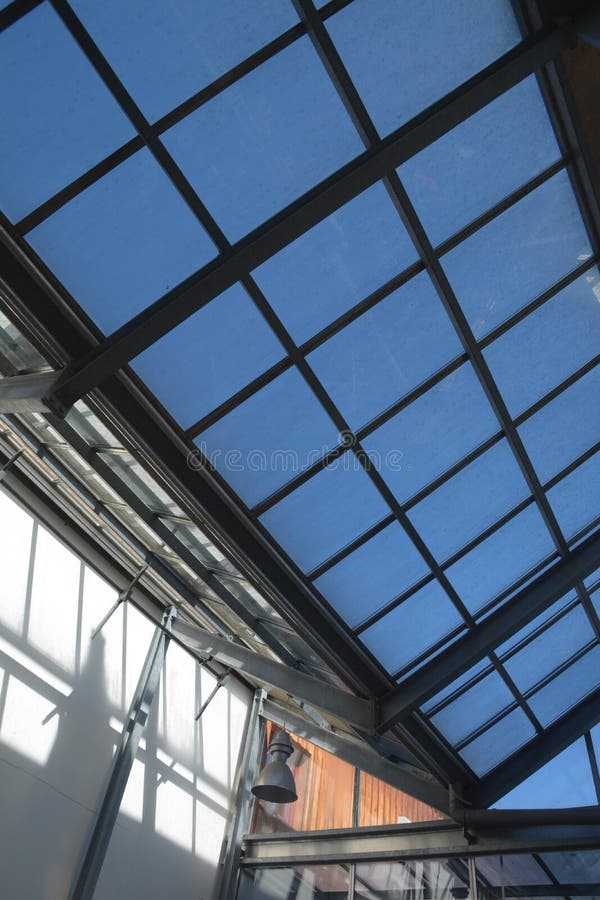Modern Internal Structure of Glass Roof Construction with Lockable ...
