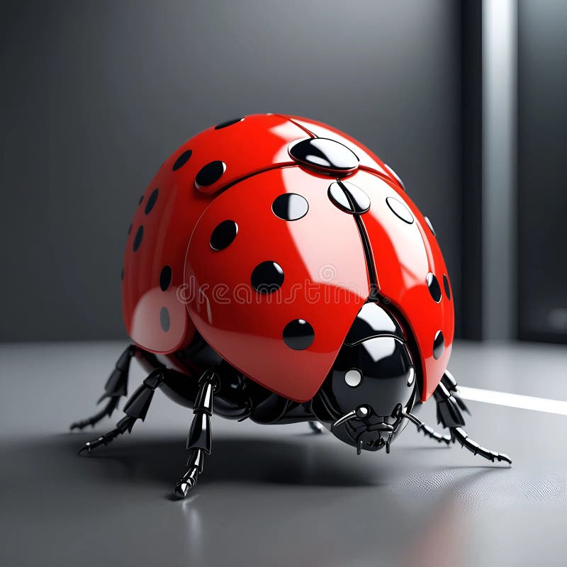 A Modern Interpretation of a Ladybug with Intricate Mechanical and ...