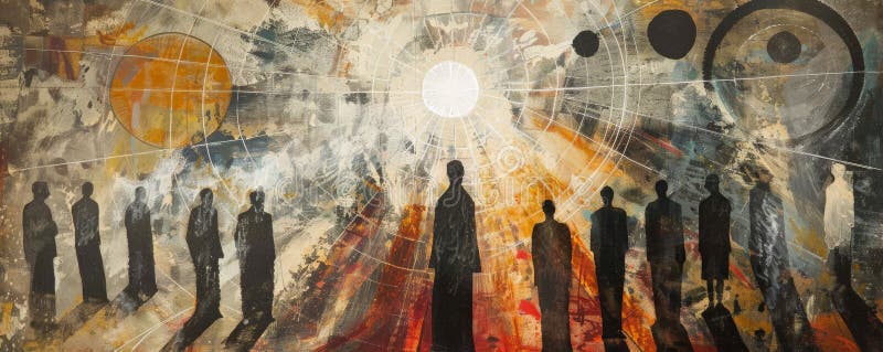 Modern Interpretation of the Sermon on the Mount, with a Central Figure ...