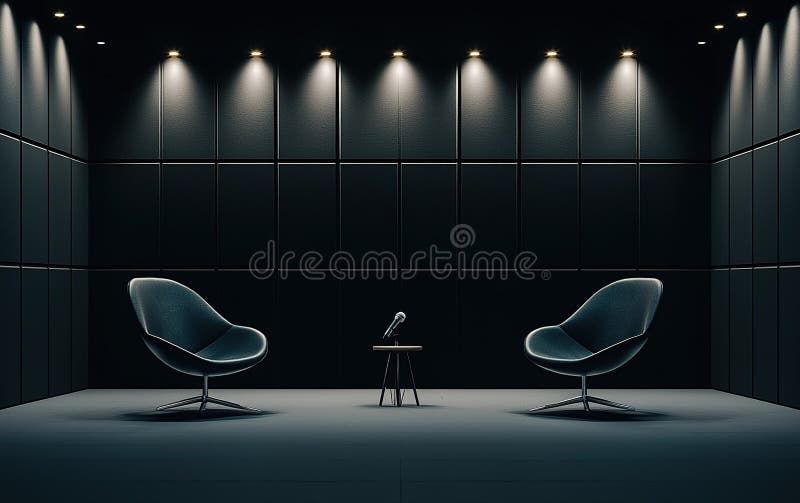 176 Microphone Interview Setting Ai Generated Stock Photos - Free ...