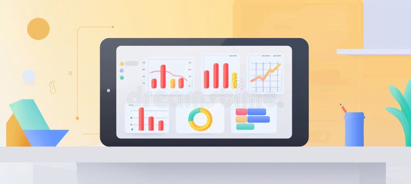 Modern Investment App Interface on Tablet for Financial Data ...