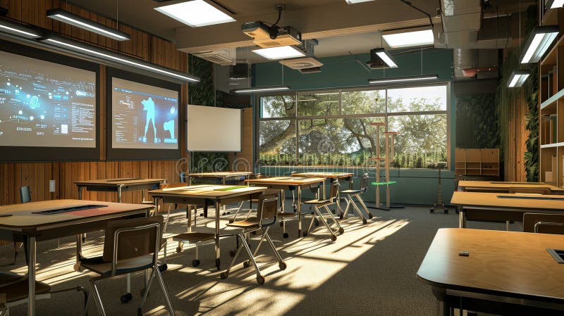 A Modern and Inviting Classroom Designed for Interactive Learning ...