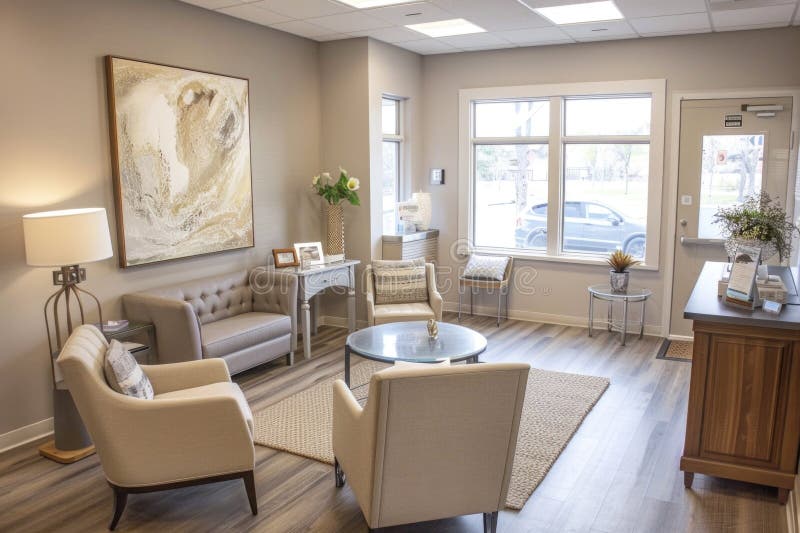 Welcoming Doctors Office with Comfortable Seating and Modern Decor ...