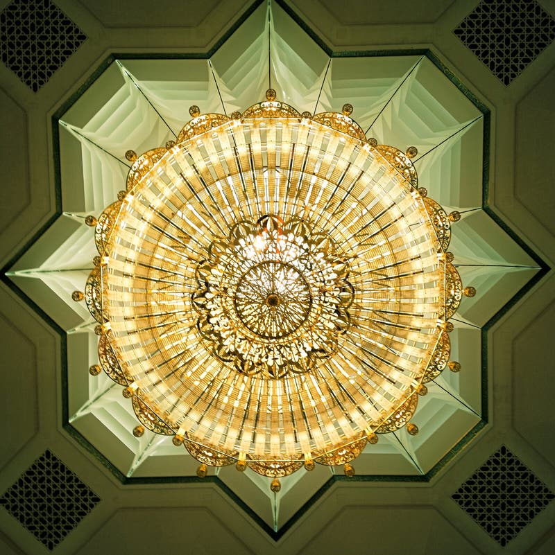 Modern Islamic Architecture in the Great Mosque of Algiers Stock Photo ...