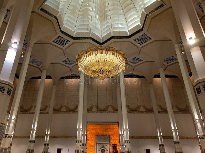 Modern Islamic Architecture in the Great Mosque of Algiers Stock Photo ...