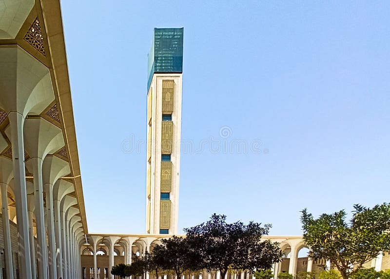 Modern Islamic Architecture in the Great Mosque of Algiers Stock Photo ...