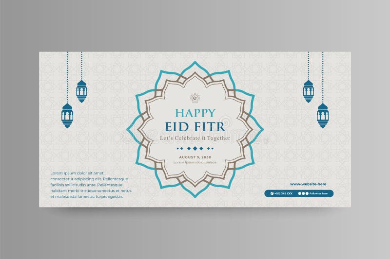 Modern Islamic Banner stock vector. Illustration of holy - 237678429