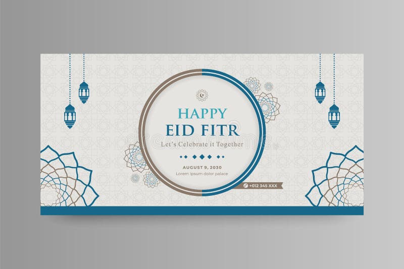 Modern Islamic Banner stock vector. Illustration of kareem - 237678127