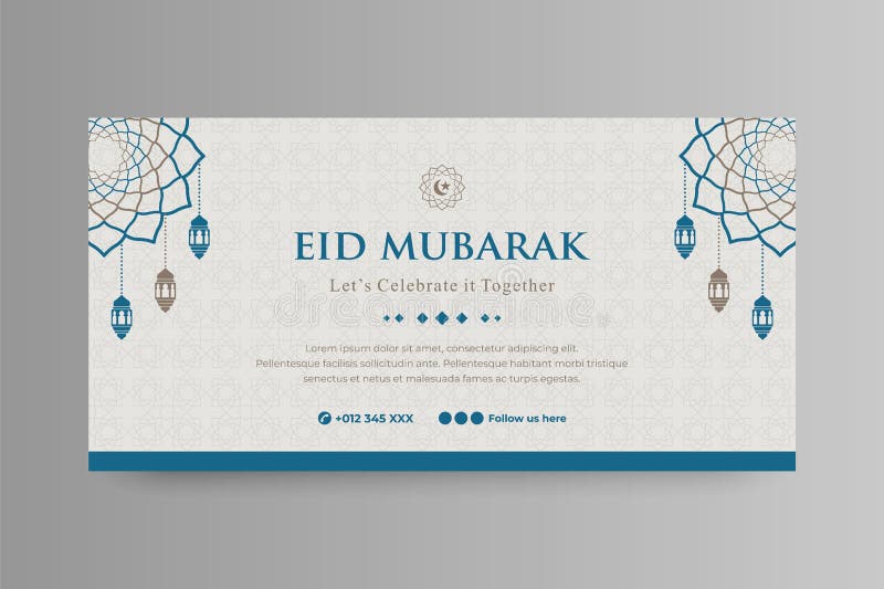 Modern Islamic Banner stock vector. Illustration of holy - 237678429