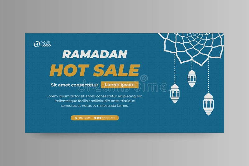Modern Islamic Banner stock vector. Illustration of holy - 237678429