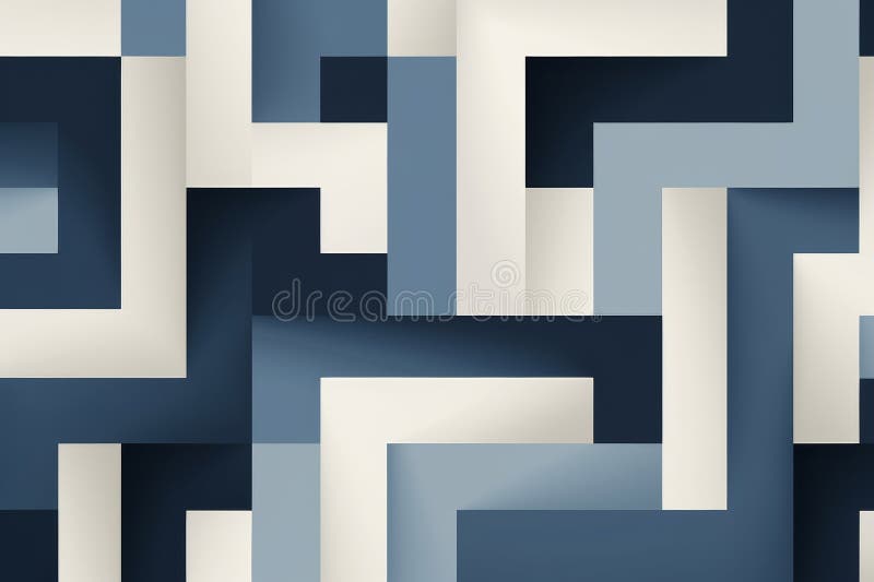 Modern Isometric Pattern Design in Minimalist Gray and Dark Blue Color ...