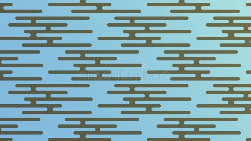 Modern Japanese Cloud Pattern on Blue Gradient Stock Illustration ...