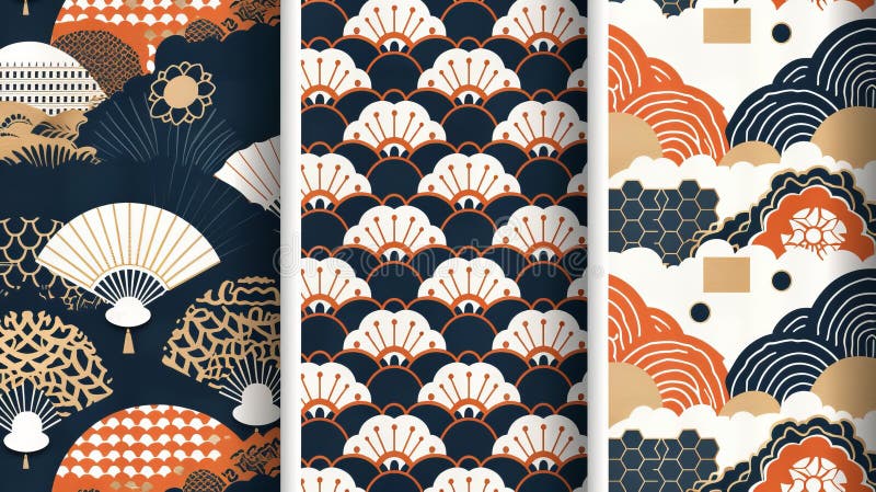 Modern Japanese Patterns. Geometric Patterns, Ornamental Patterns ...