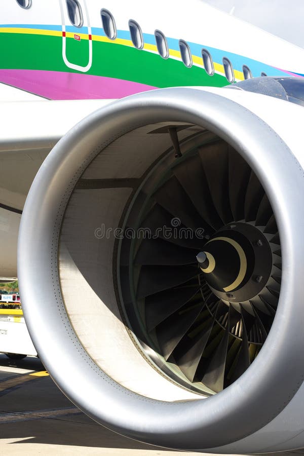 Modern jet engine stock image. Image of jetliner, large - 5938049