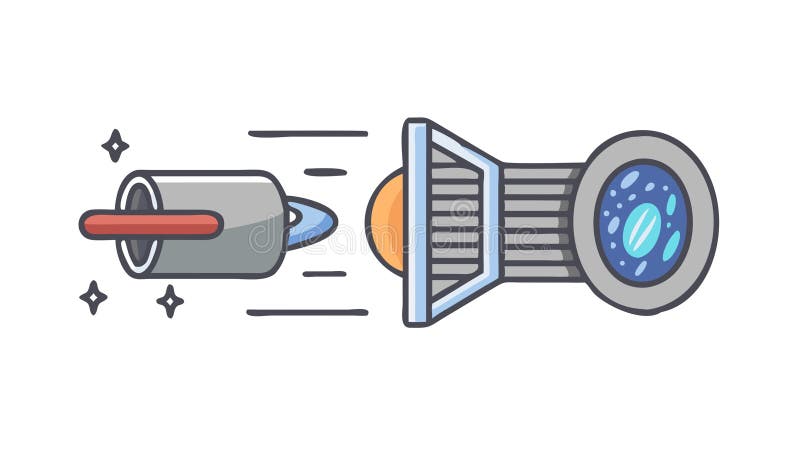 Modern Jet Engine Propulsion System, Vector Design Generative AI Stock ...