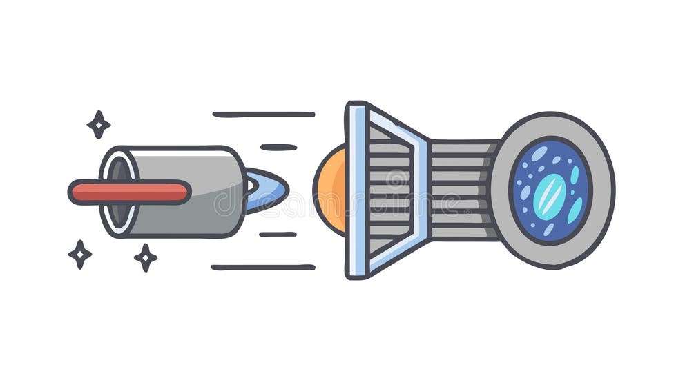 Modern Jet Engine Propulsion System, Vector Design Generative AI Stock ...