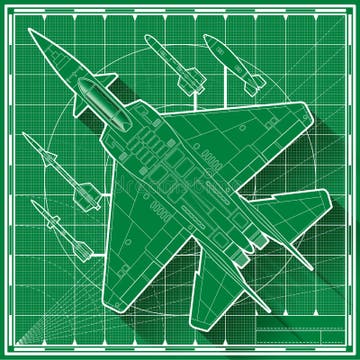 Fighter Jet Blueprint Stock Illustrations – 287 Fighter Jet Blueprint ...