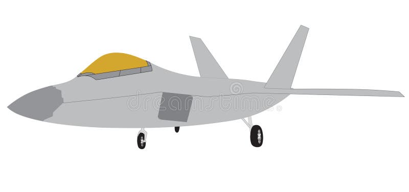 Modern Jet Fighter Detailed Vector with Colors Stock Vector ...