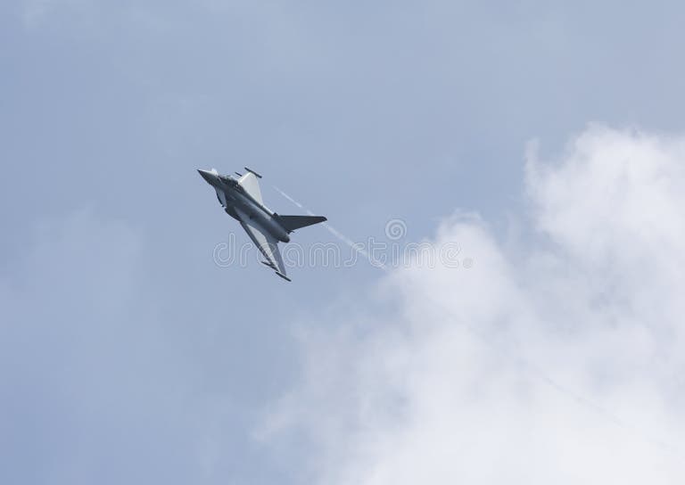 Modern Jet Fighter Fly Up High. Stock Image - Image of power, plane ...