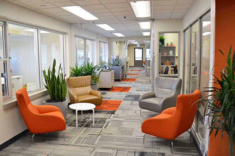 Modern Job Center: Diverse People Seeking Employment, Digital Tools ...