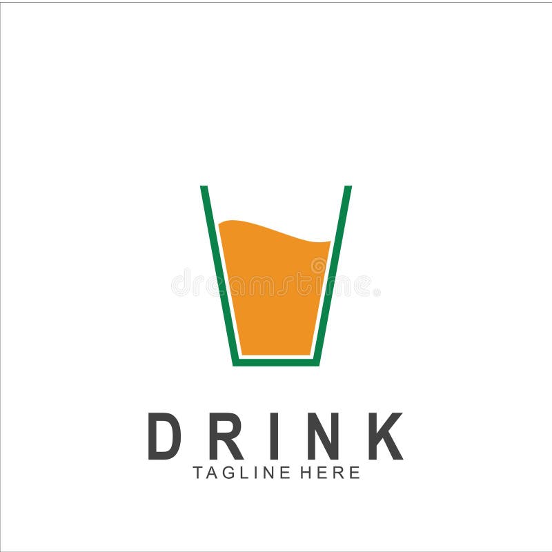 Modern Juice logo design stock illustration. Illustration of milk ...