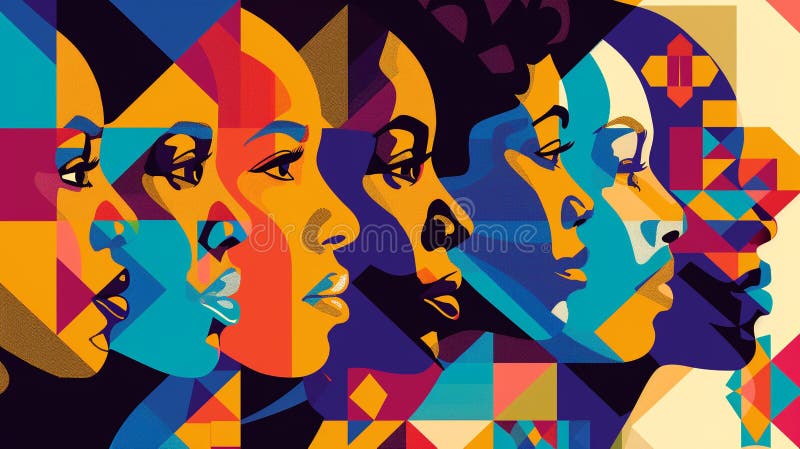 Modern Juneteenth Freedom Day Illustrations with Geometric Patterns and ...