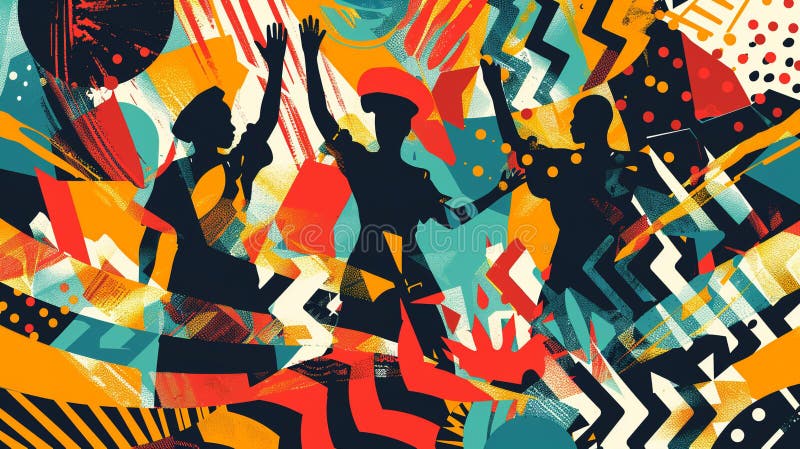 Modern Juneteenth Freedom Day Posters with Dynamic Patterns and ...