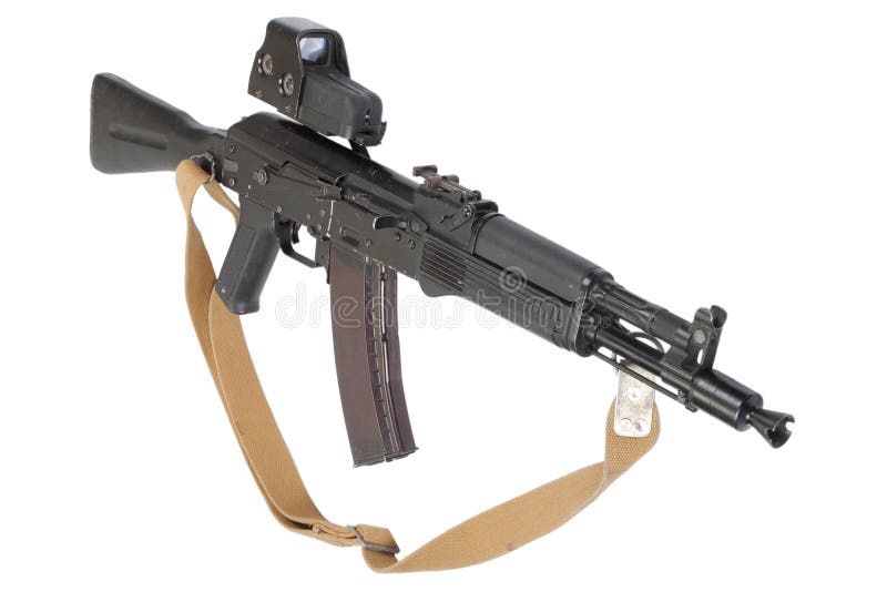 Modern Kalashnikov Assault Rifle Stock Image - Image of army ...