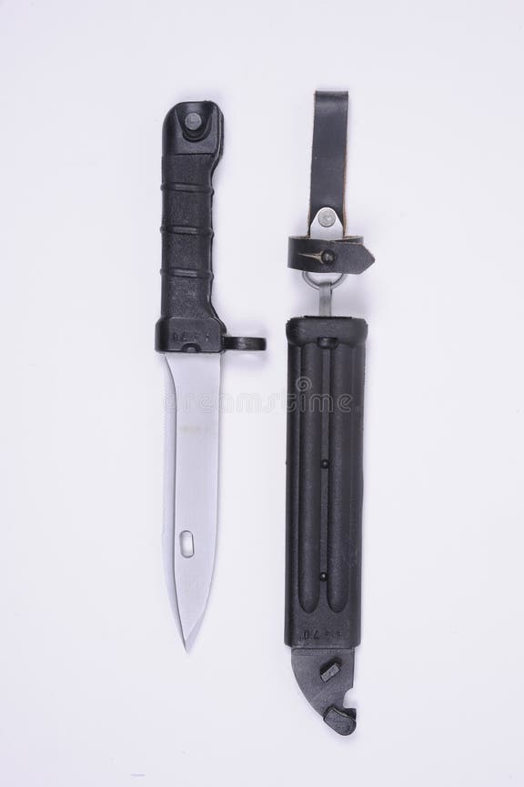 Modern Kalashnikov bayonet stock image. Image of insulated - 26830055