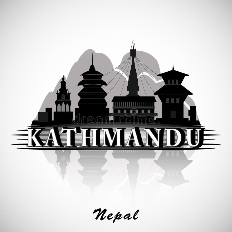 Modern Kathmandu City Skyline Design Stock Vector - Illustration of ...
