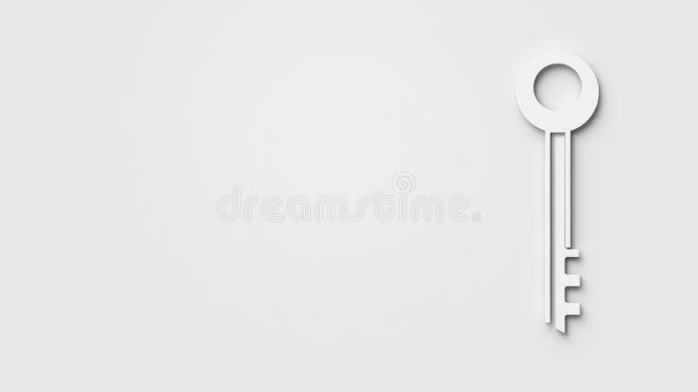 Modern Key Design Template with Ample RightSide Space for Creative ...