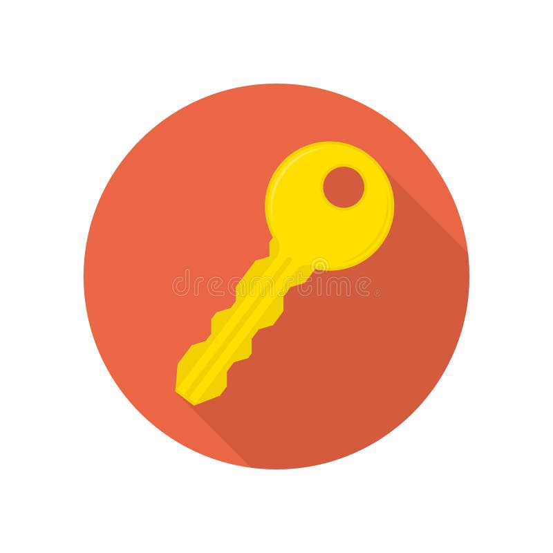 Modern key icon. stock vector. Illustration of icon, classic - 79328659