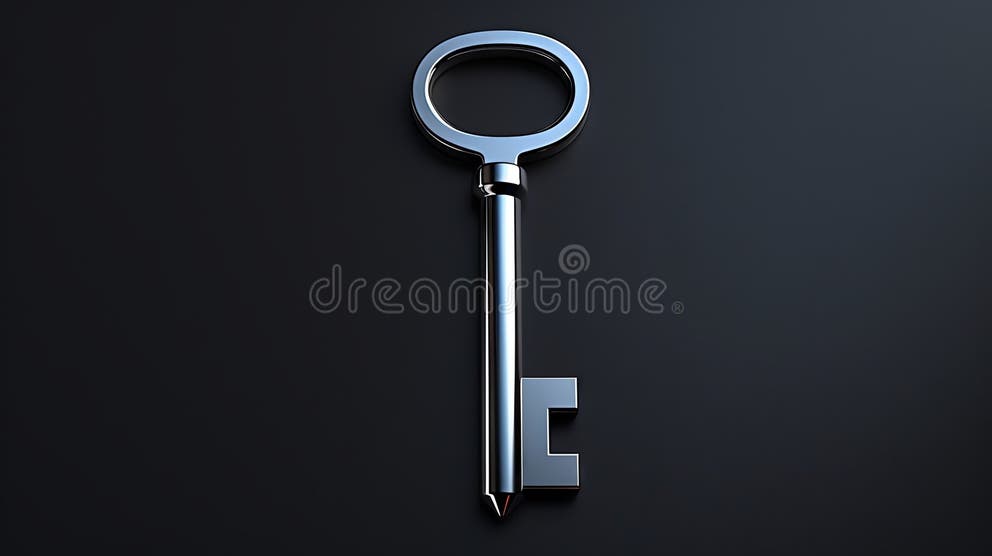 A Modern Key with Sleek Design and Digital Enhancements, Modern ...