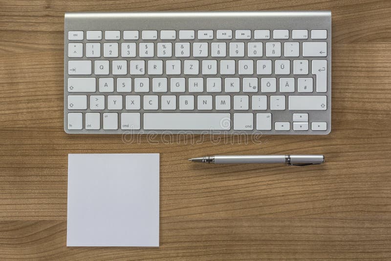 Modern Keyboard on a Desktop Stock Photo - Image of contemporary ...