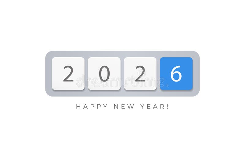 Modern Keyboard Key 2026 with Highlighted Button for Digital Calendar ...