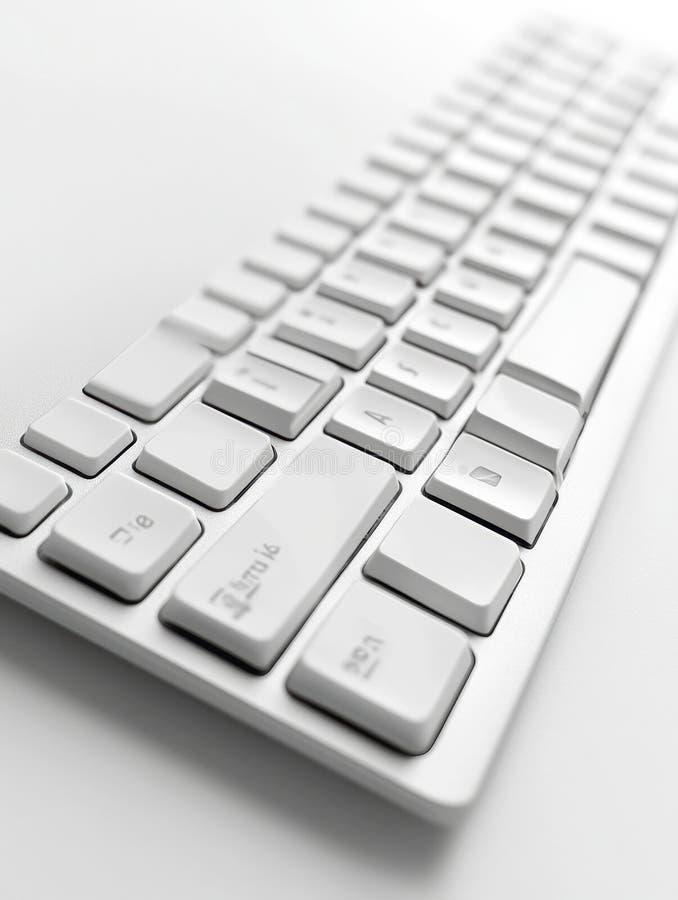 Modern Keyboard Resting on a Sleek Surface Creating a Minimalist ...