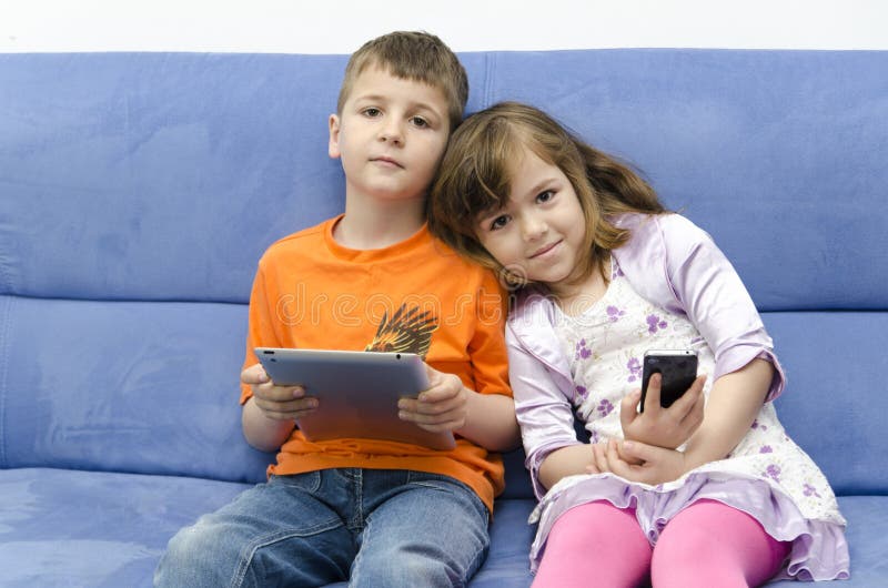 Modern kids stock photo. Image of android, family, closeup - 40133152