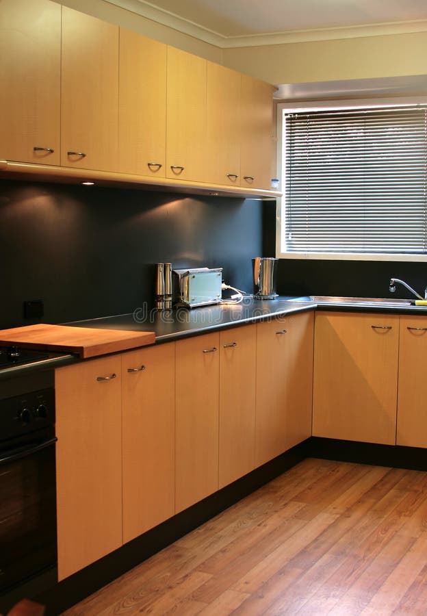 Beech Kitchen stock image. Image of electric, light, house - 9049403