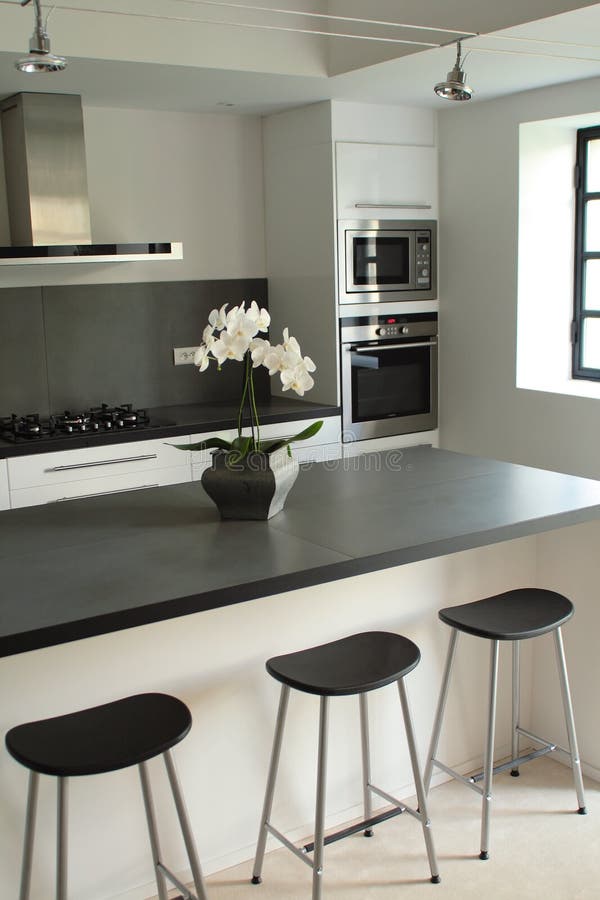 Modern kitchen stock photo. Image of inspiration, decorate - 3300454