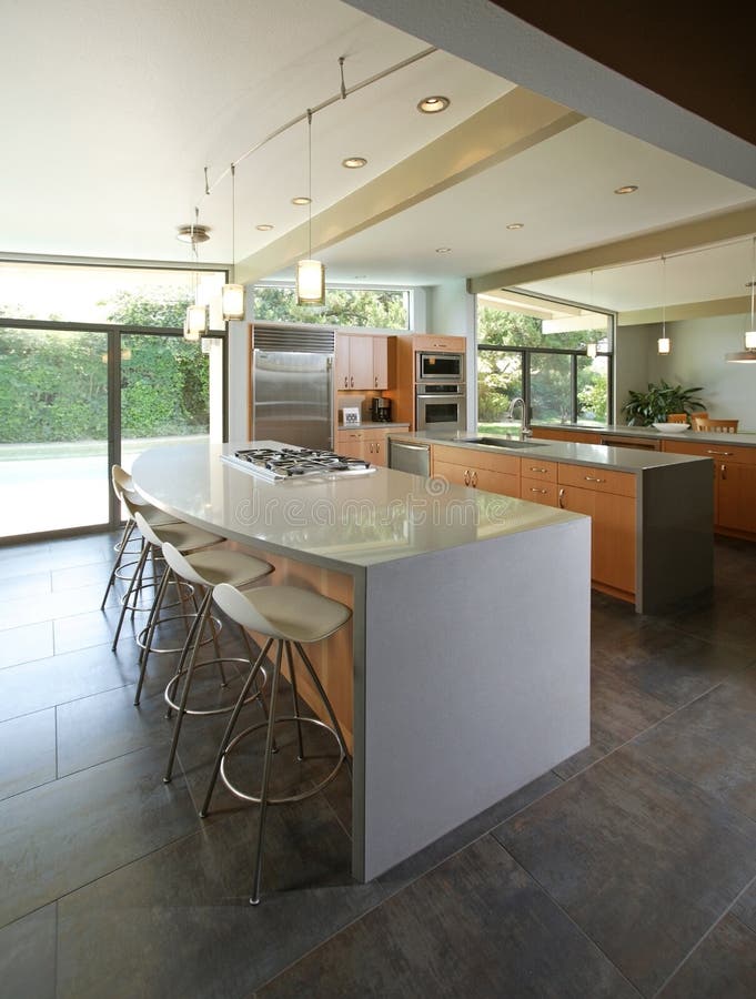 Modern Kitchen stock photo. Image of polished, light - 35468504